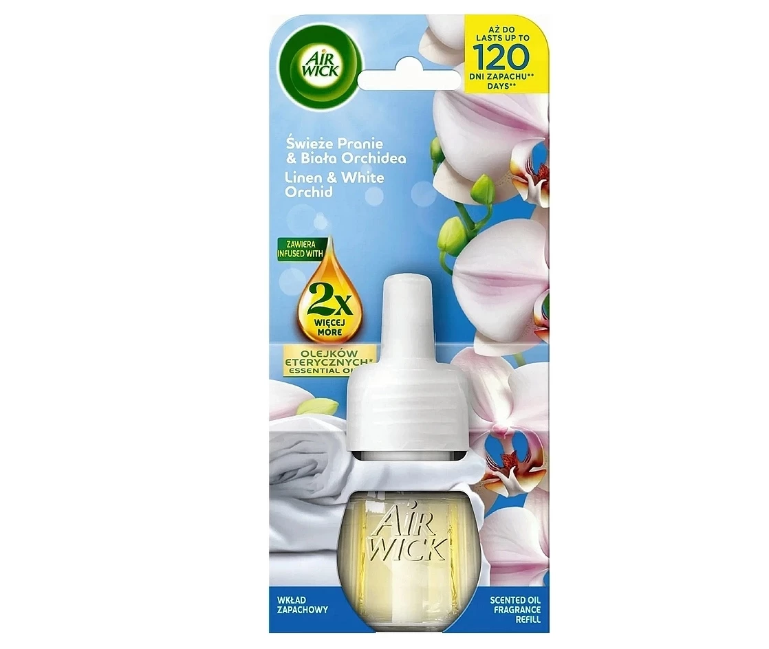 AIR WICK ŚWIEŻE PRANIE & BIAŁA ORCHIDEA WKŁAD DO ODŚWIEŻACZA POWIETRZA ...
