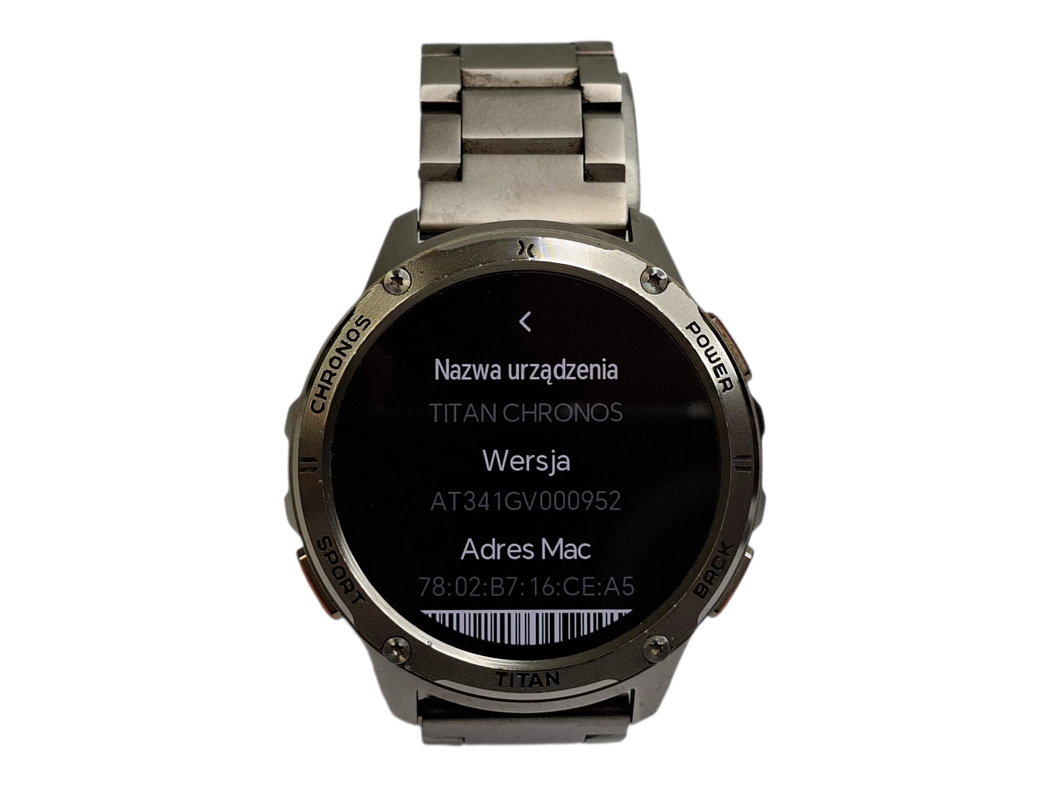 SMARTWATCH MAXCOM FW110 TITAN CHRONOS SREBRNY | Smartwatche | Loombard.pl