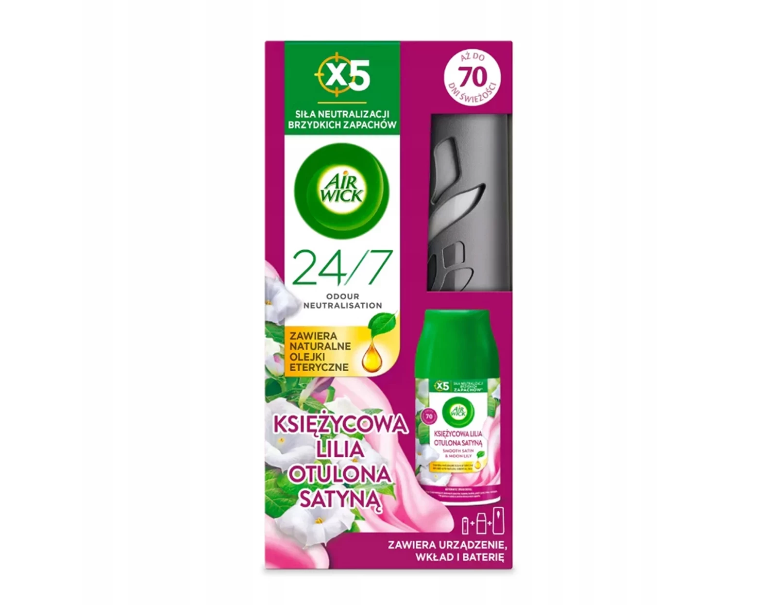 AIR WICK FRESHMATIC ODŚWIEŻACZ POWIETRZA KSIĘŻYCOWA LILIA OTULONA ...