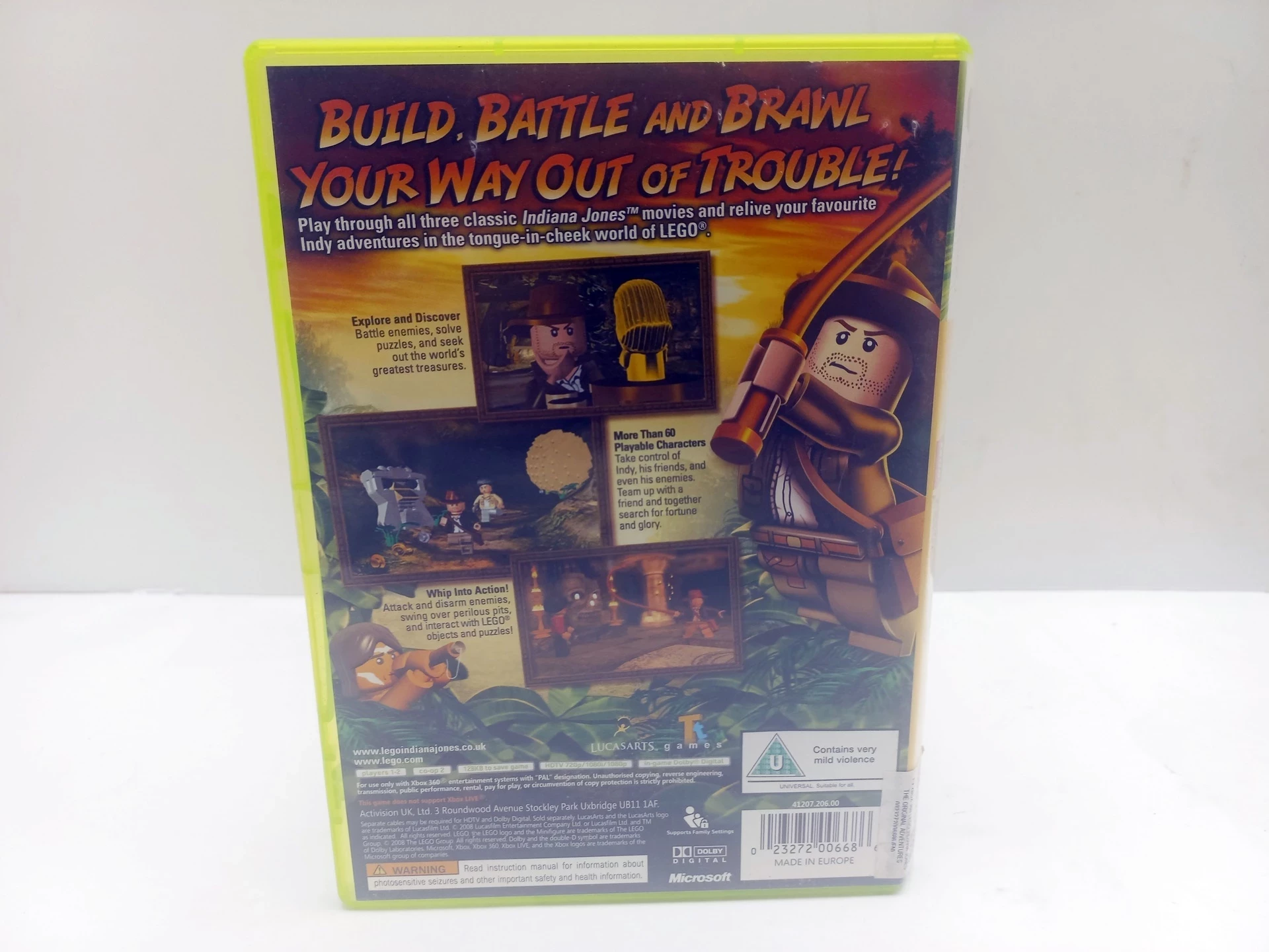 GRA XBOX 360 LEGO INDIANA JONES ORIGINAL ADVENTURES | Gry na konsole ...