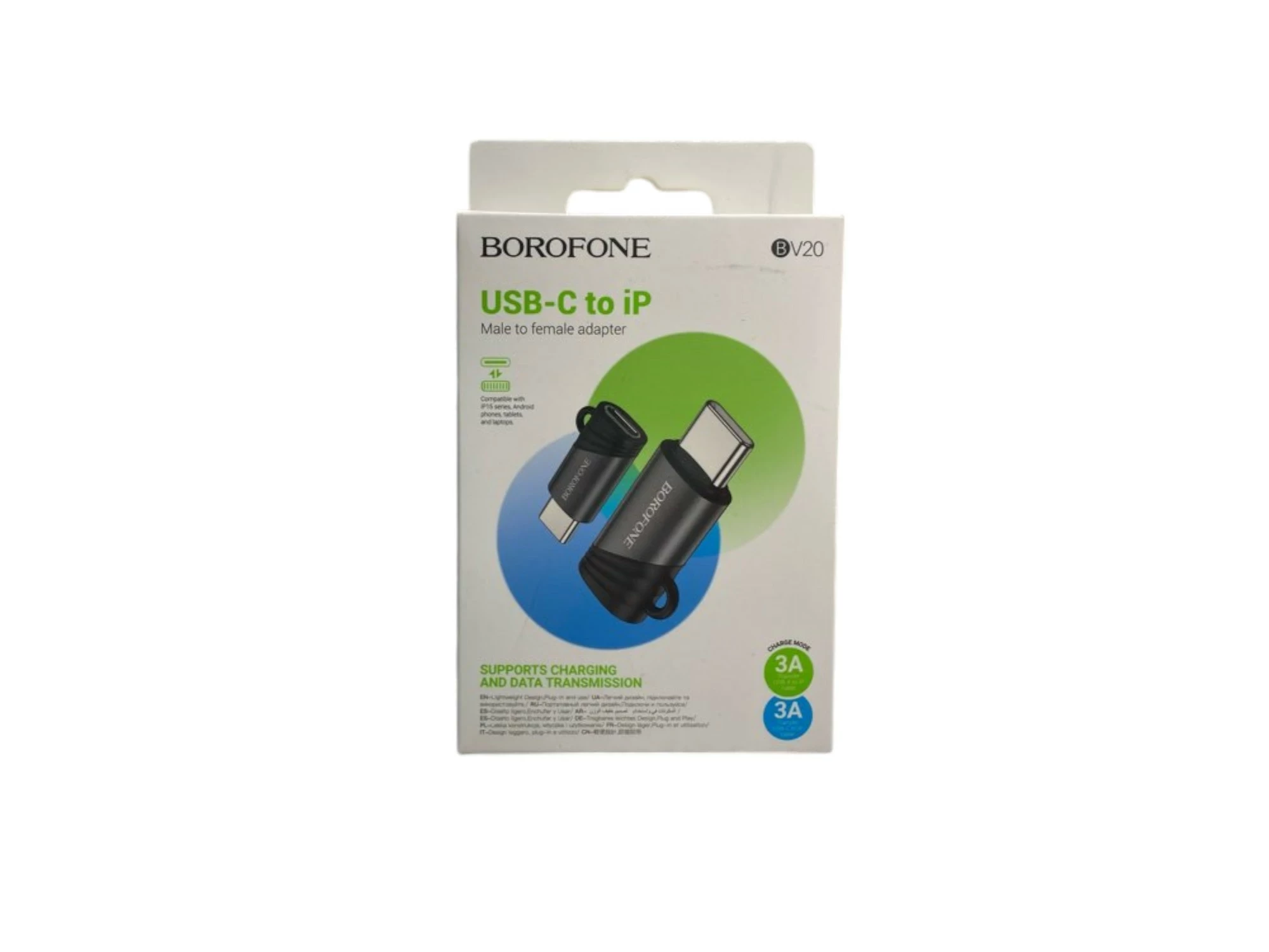 ADAPTER BOROFONE BV20 - LIGHTNING NA USB-C / KOLOR CZARNY | Adaptery ...
