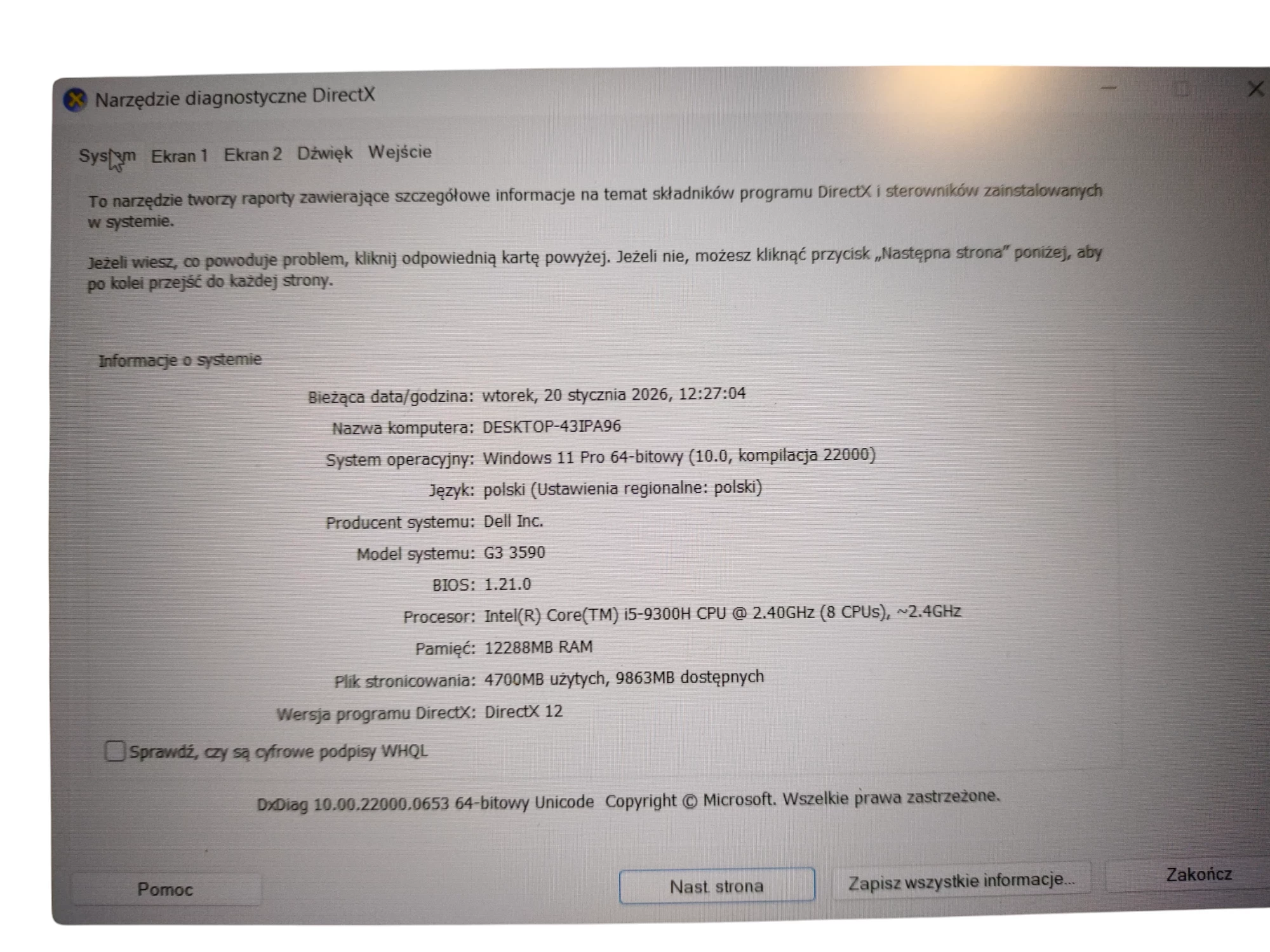 GAMINGOWY LAPTOP DELL G3 512GB CORE I5 | Laptopy | Loombard.pl