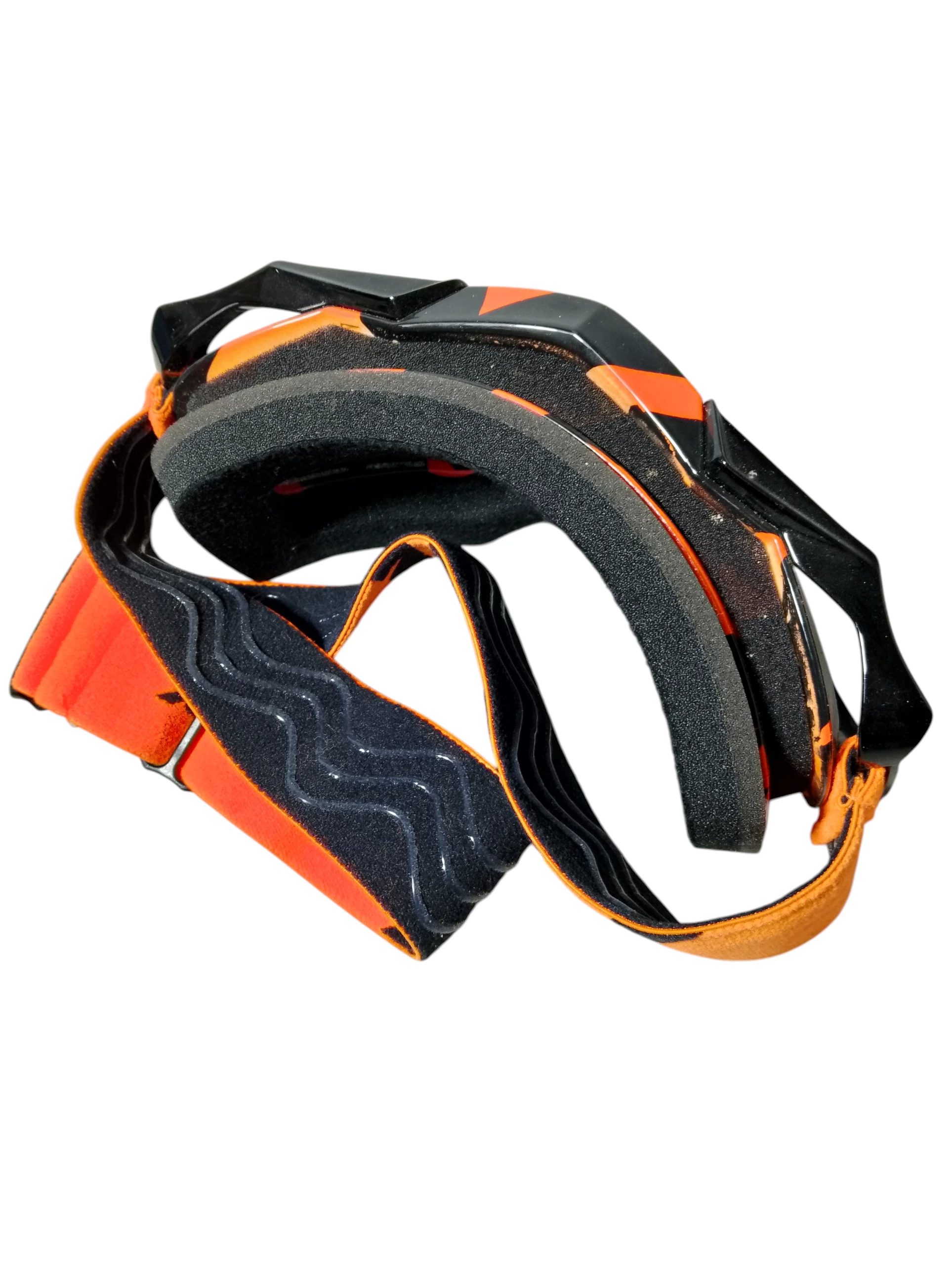 GOGLE MOTOCYKLOWE IMX DUST GRAPHIC ORANGE GLOSS/BLACK SZYBA DARK SMOKE ...