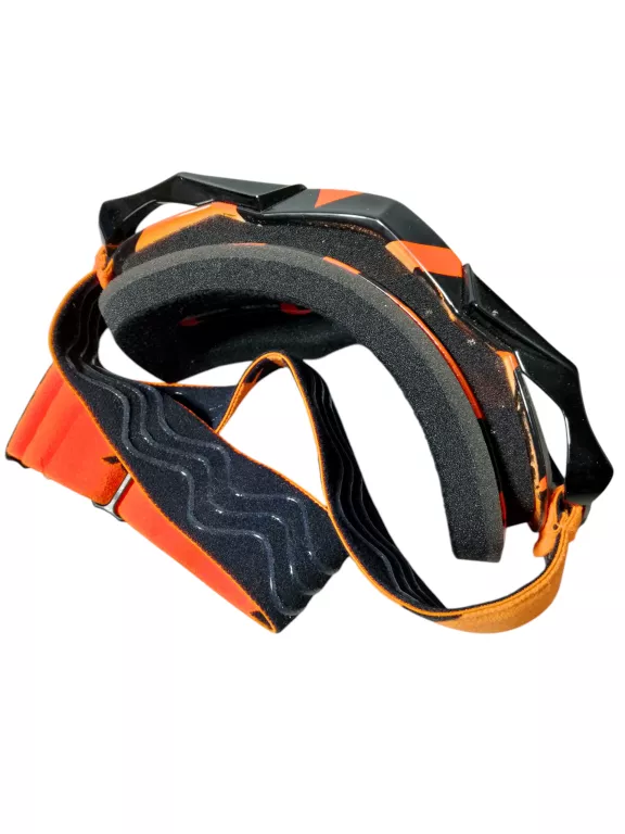 GOGLE MOTOCYKLOWE IMX DUST GRAPHIC ORANGE GLOSS/BLACK SZYBA DARK SMOKE ...