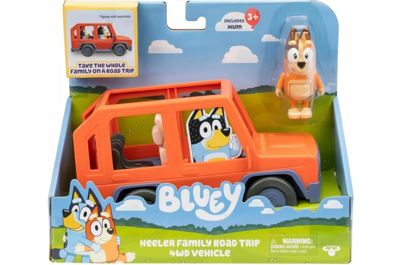 POJAZD MOOSE TOYS BLUEY HEELER FAMILY ROAD TRIP 4WD VEHICLE | Samochody ...