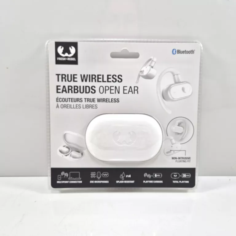 SŁUCHAWKI BEZPRZEWODOWE DOUSZNE FRESH 'N REBEL OPEN EAR BIAŁE | Loombard.pl