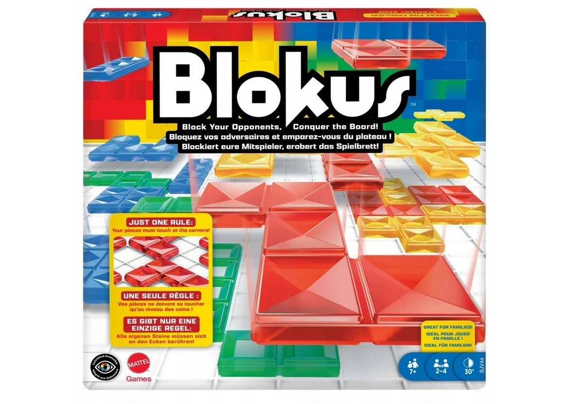 BLOKUS GRA PLANSZOWA LOGICZNA TOWARZYSKA MATTEL | Logiczne i edukacyjne ...