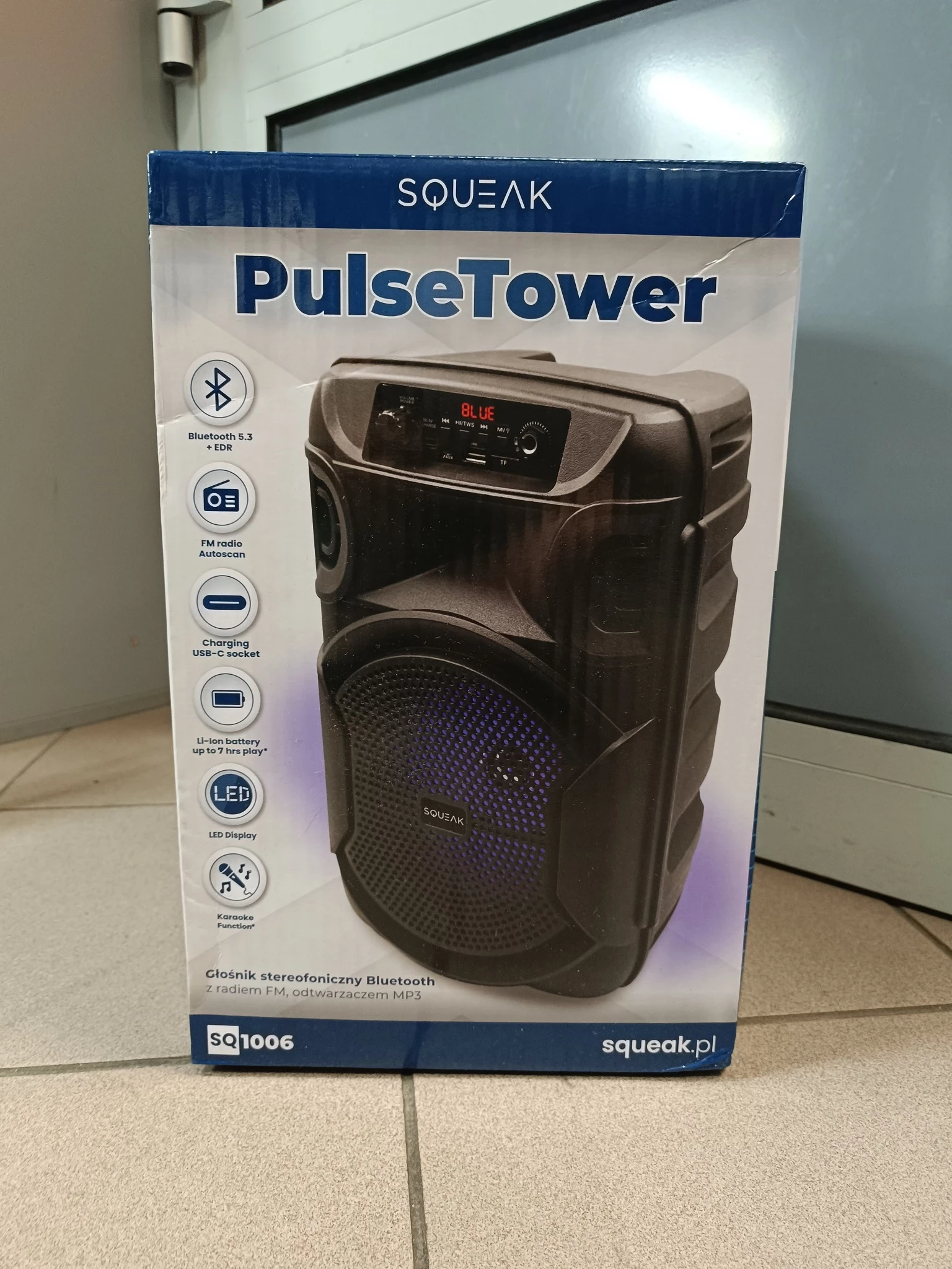 GŁOŚNIK PRZENOŚNY SQUEAK PULSETOWER SQ1006 30 W CZARNY | Głośniki ...