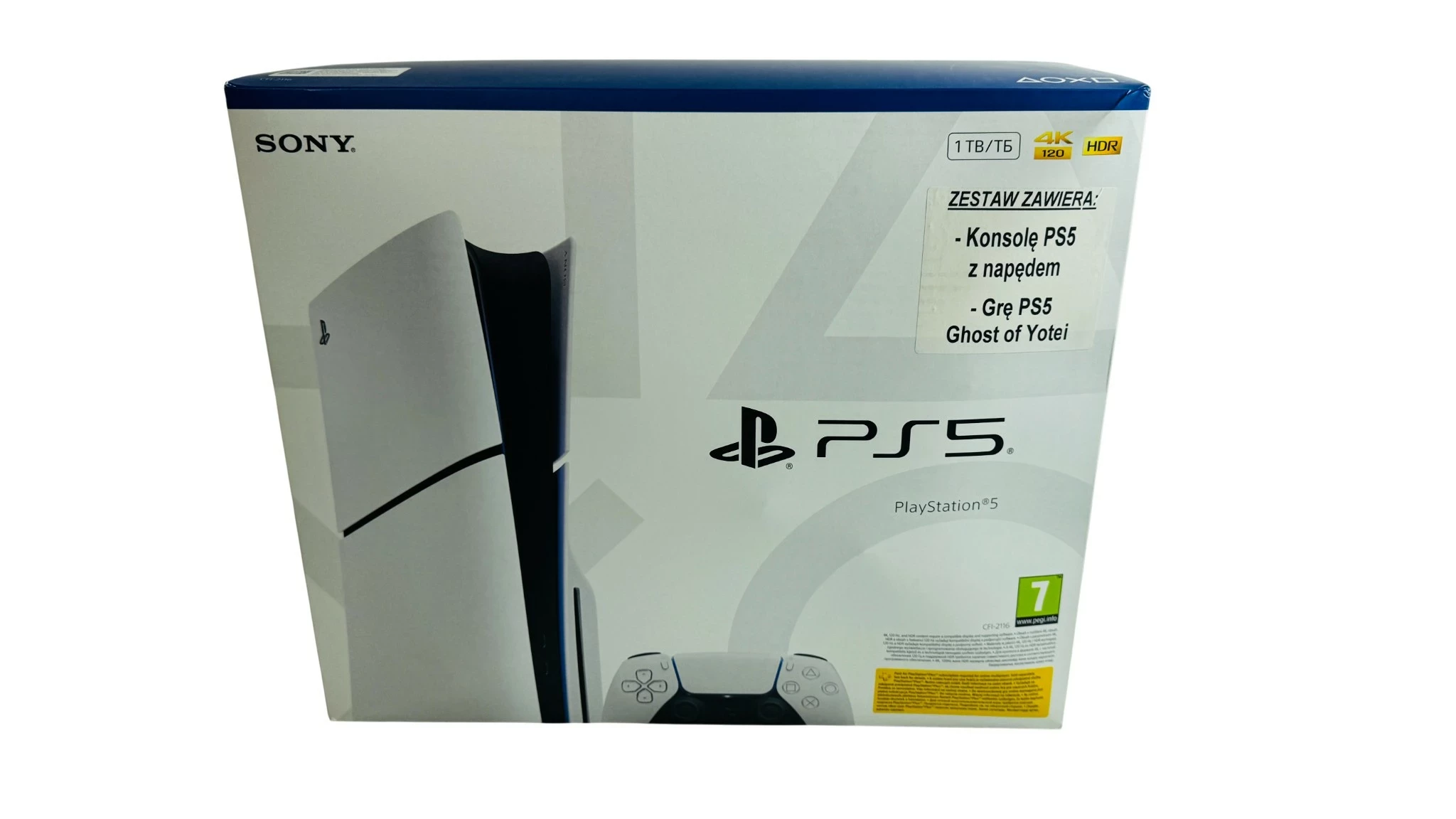 KONSOLA SONY PS5 SLIM Z NAPĘDEM + PAD + GRA GHOST OF YOTEI STAN 9,5/10 ...