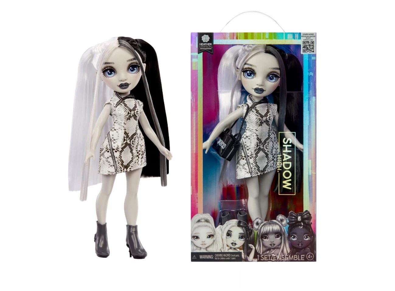 RAINBOW HIGH SHADOW HIGH HEATHER GRAYSON - GRAYSCALE 28CM FASHION DOLL ...