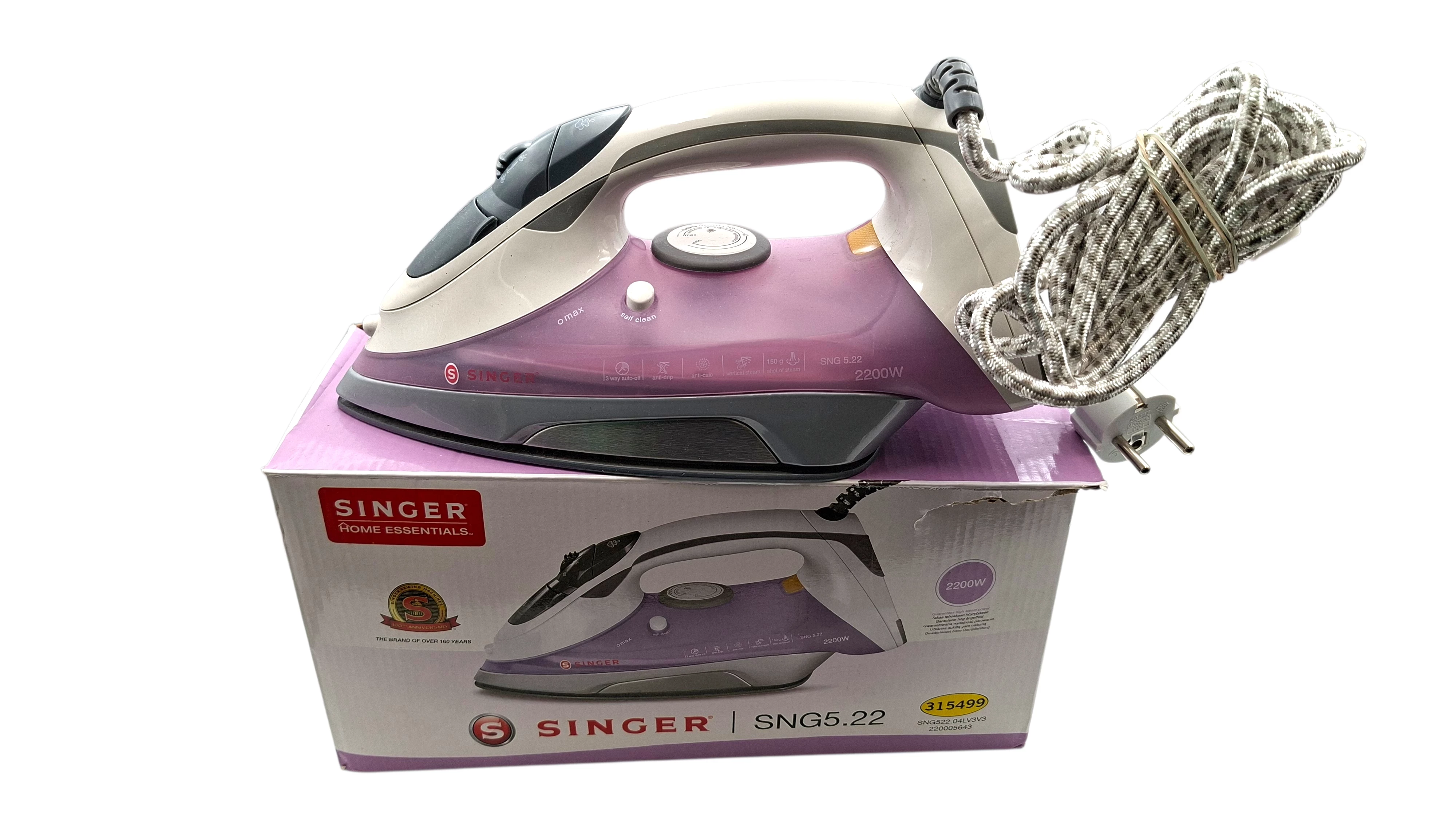 ŻELAZKO SINGER SNG 5.22 / PUDEŁKO | Żelazka | Loombard.pl