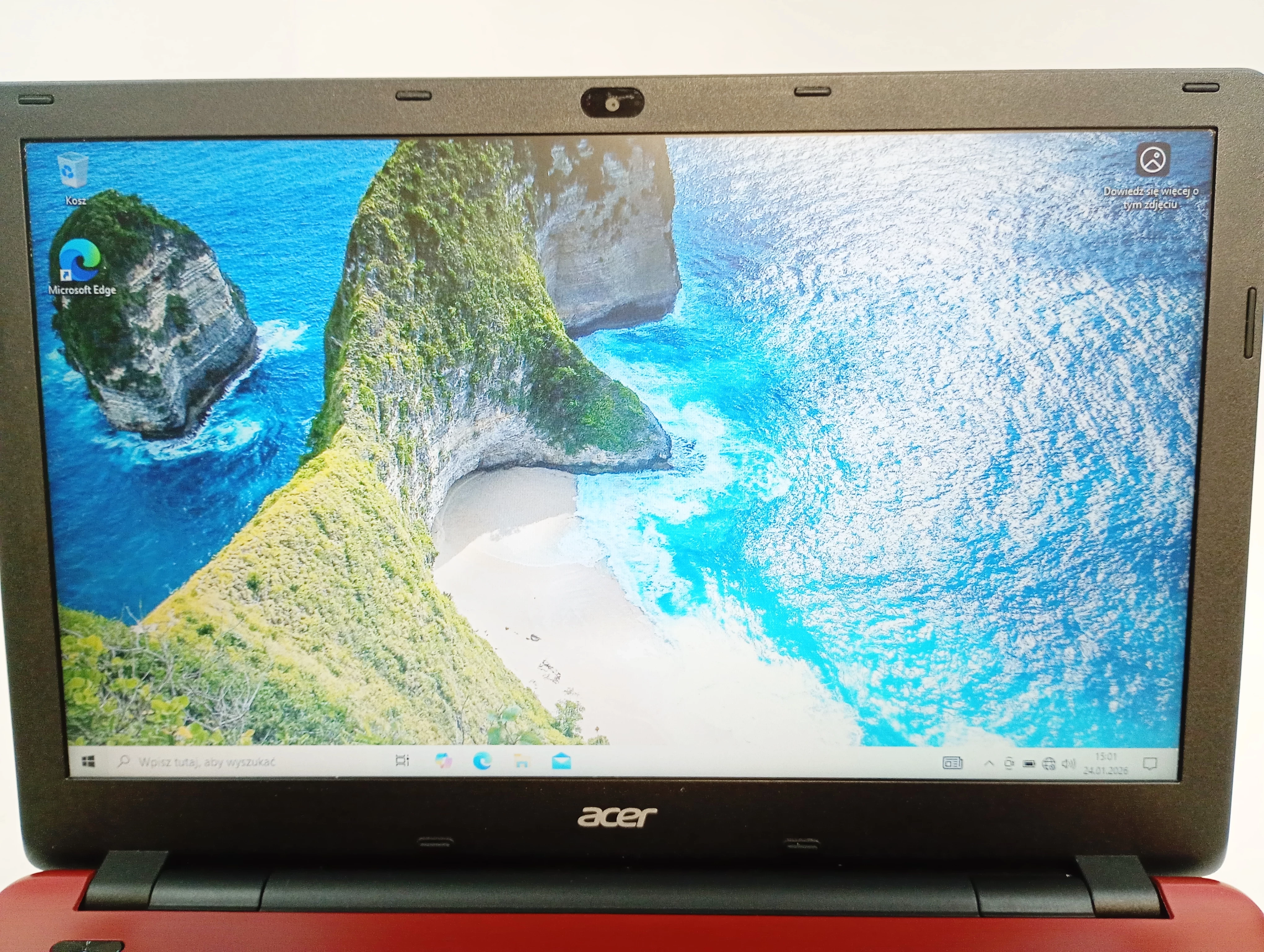 LAPTOP ACER ASPIRE E5-571 15,6 " INTEL CORE I3 8 GB/128 GB CZERWONY ...