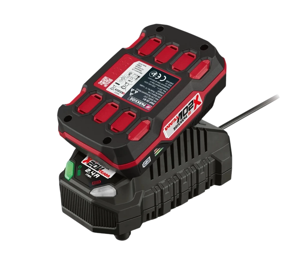 AKUMULATOR LITOWO-JONOWY PARKSIDE 20 V, 2 AH, Z ŁADOWARKĄ 2,4 AH ...