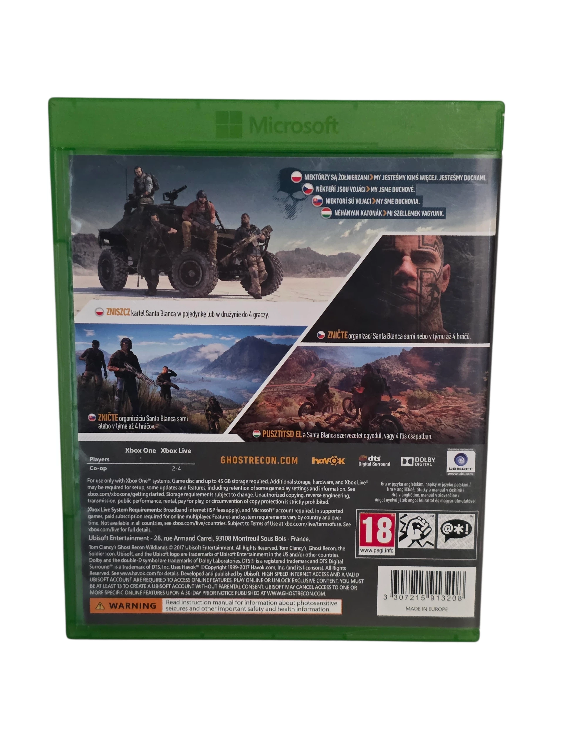 GRA XBOX ONE TOM CLANCY'S GHOST RECON WILDLANDS | Gry na konsole ...