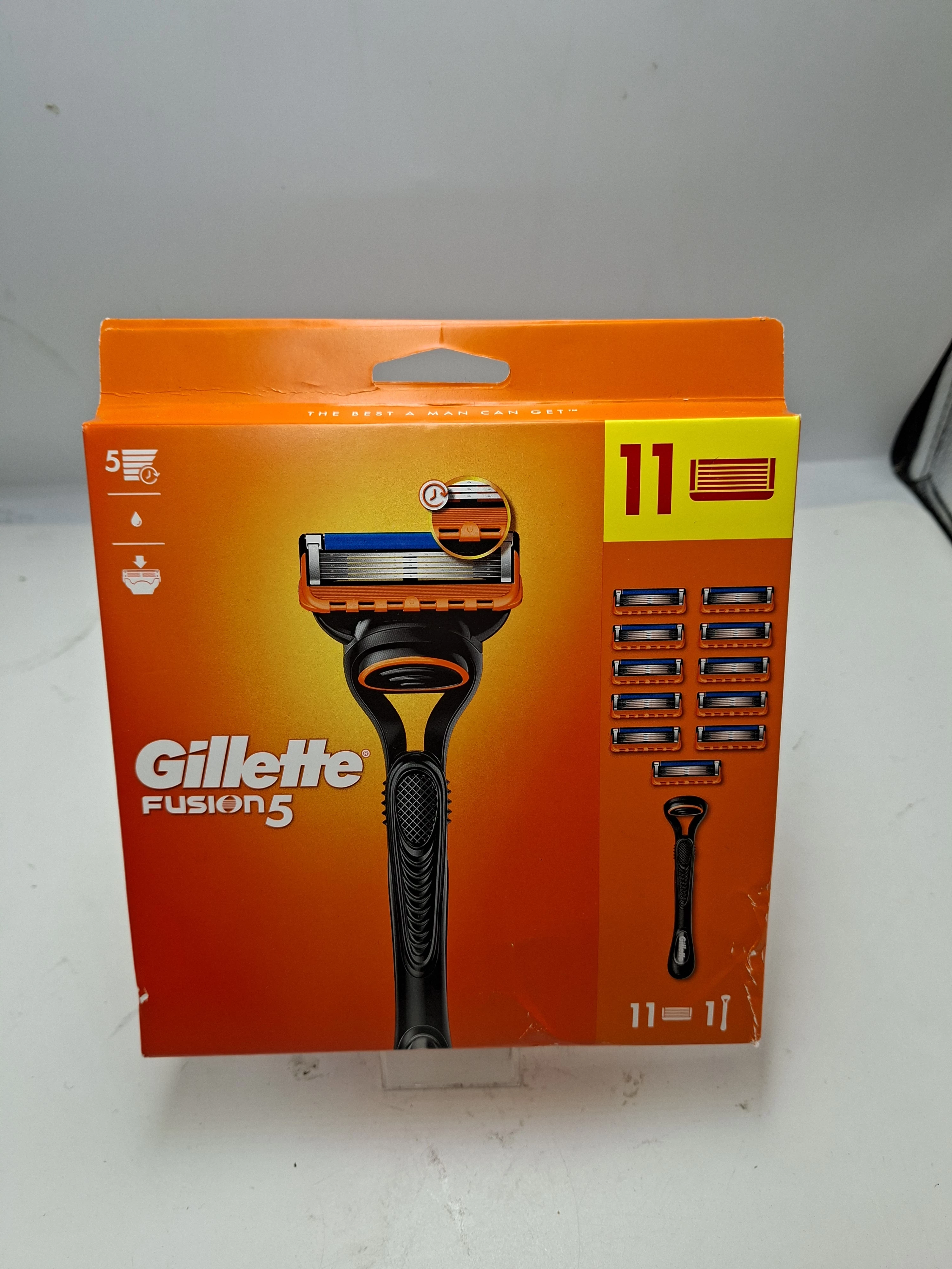 GILLETTE FUSION5 MASZYNKA DO GOLENIA DLA MĘŻCZYZN, 11 WKŁADÓW ...