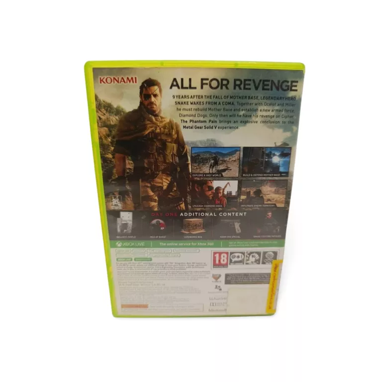 GRA XBOX 360 DAY ONE EDITION METAL GEAR SOLID V THE PHANTOM PAIN ...