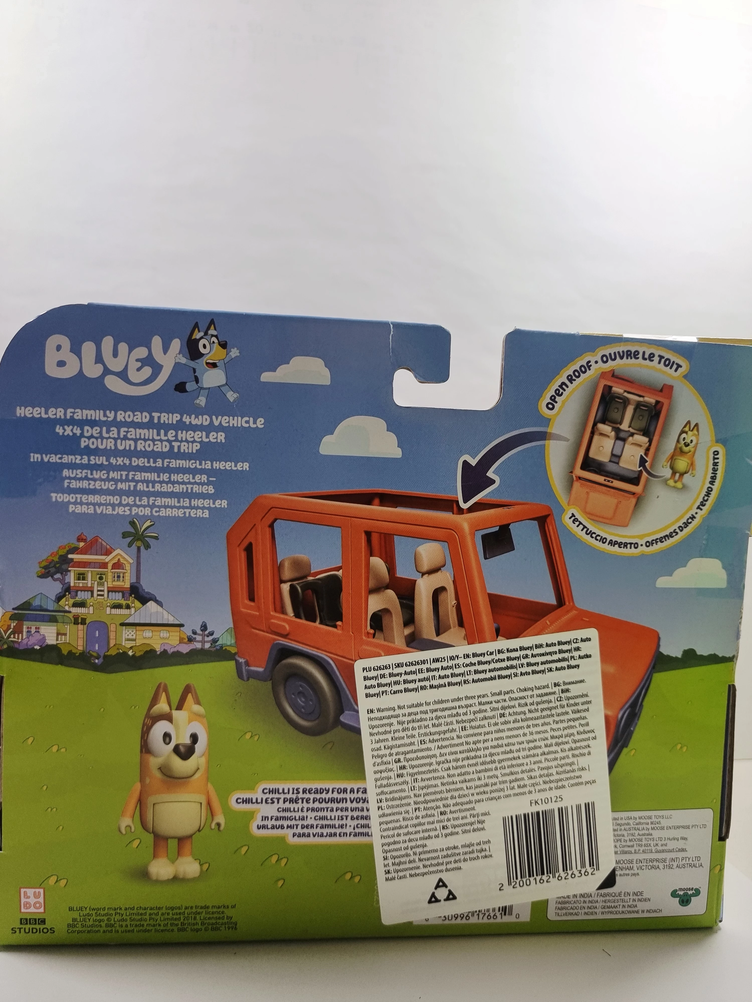 MOOSE TOYS BLUEY WYCIECZKA POJAZDEM Z RODZINĄ HEELER | Samochody i ...