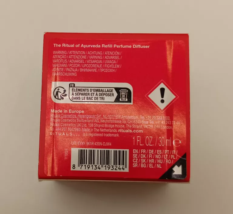 WKŁAD DO DYFUZORA RITUALS SWEET ALMOND OLI INDIAN ROSE 30 ML | Loombard.pl