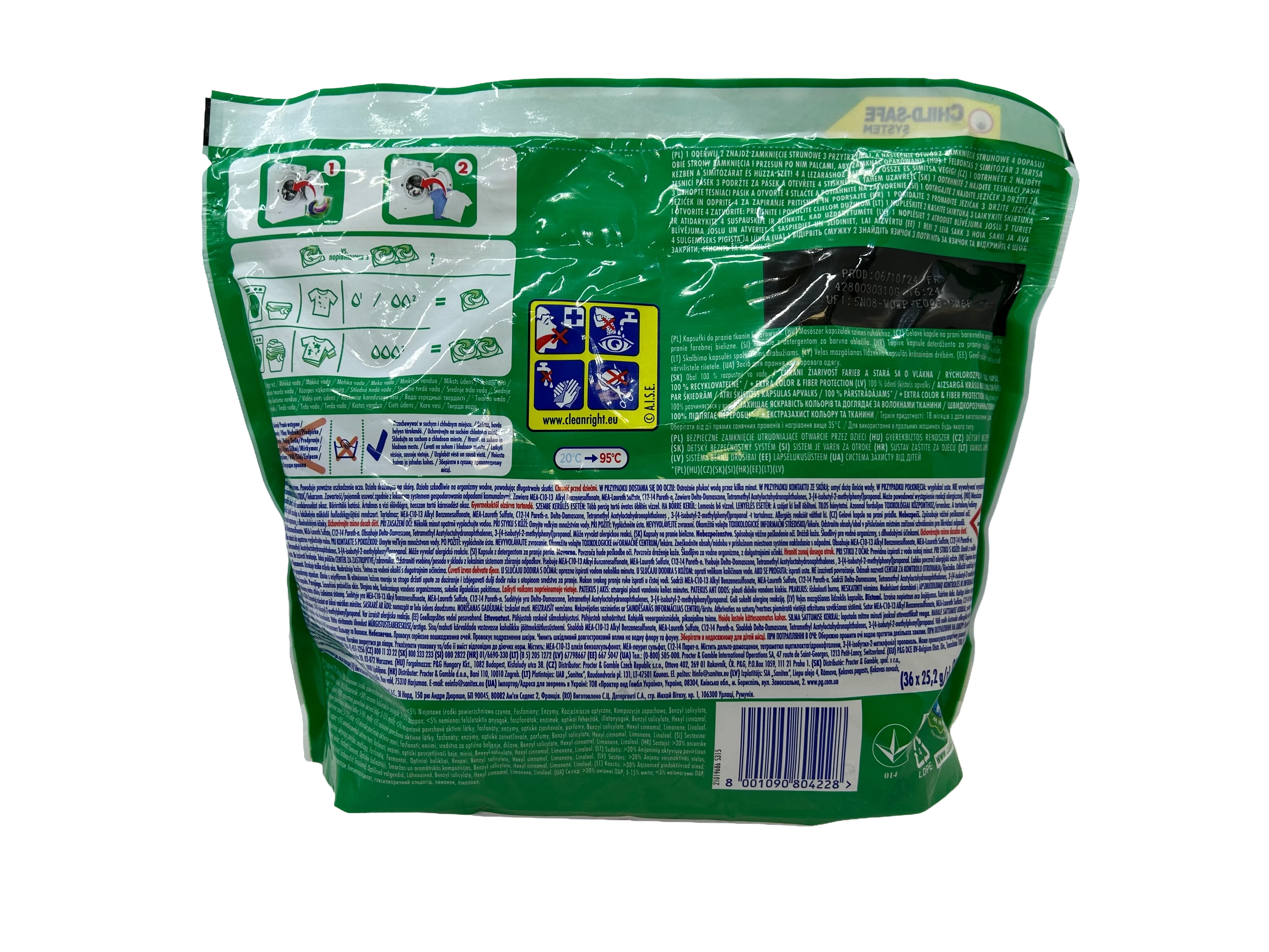 ARIEL ALL-IN-1 PODS KAPSUŁKI Z PŁYNEM DO PRANIA, 36PRAŃ COLOR ...