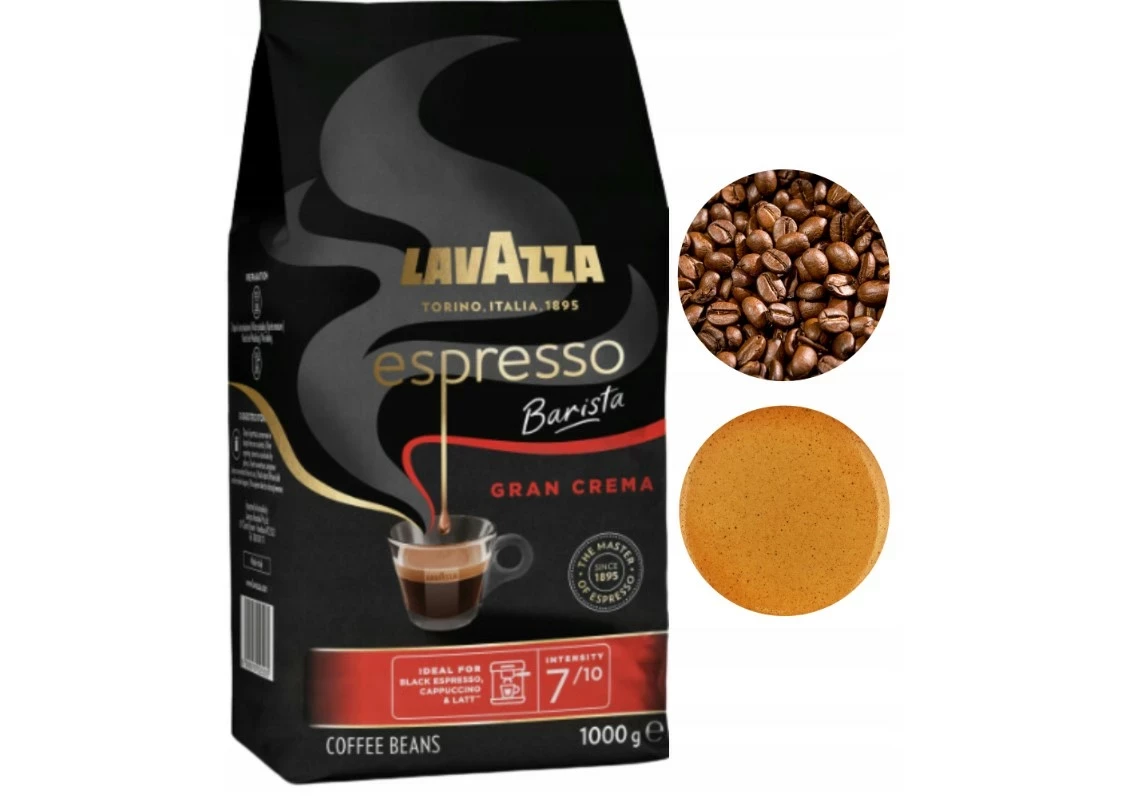 LAVAZZA GRAN CREMA ESPRESSO KAWA ZIARNISTA ŚREDNIA PALONA 1KG | Loombard.pl