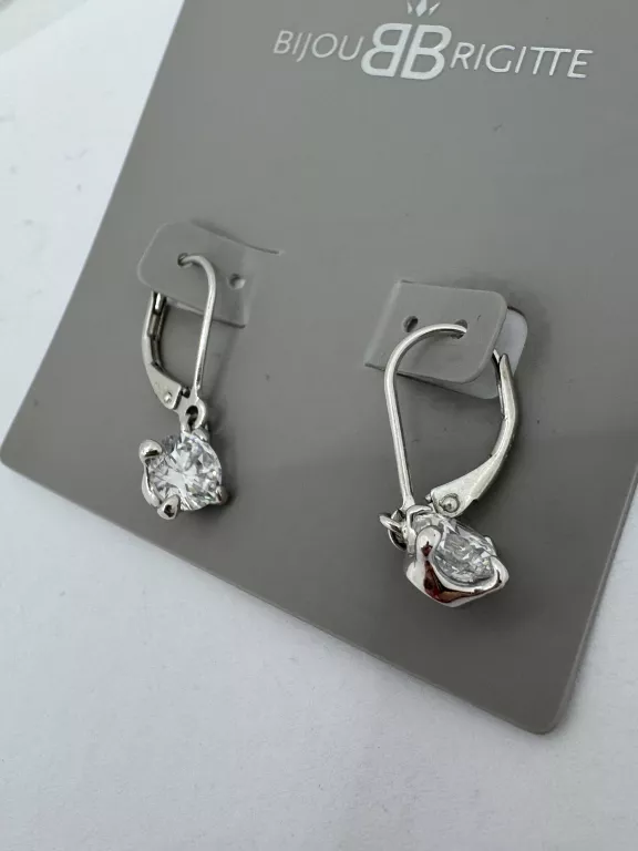 SREBRO - WYRÓB JUBILERSKI UŻYWANY KOLCZYKI 2G CYRKONIA BIJOU BRIGITTE ...