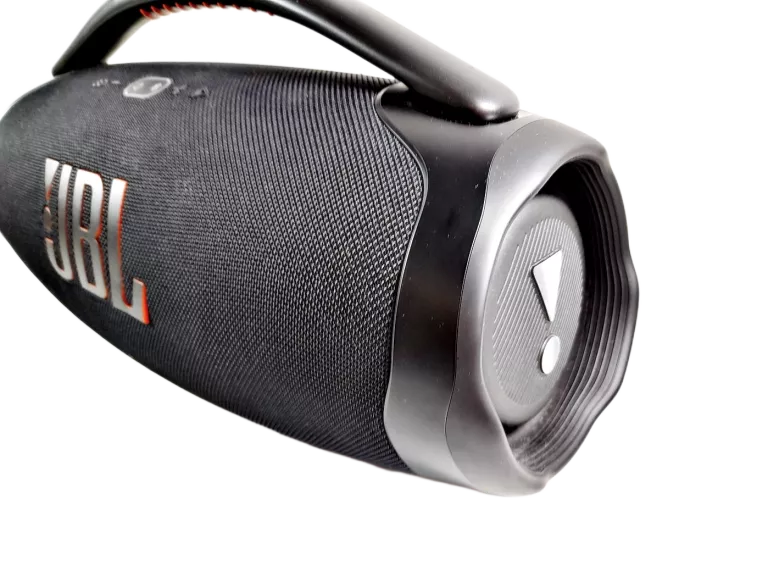 GŁOŚNIK MOBILNY JBL BOOMBOX 3 CZARNY BLUETOOTH Z ZASILACZEM SUPER STAN ...