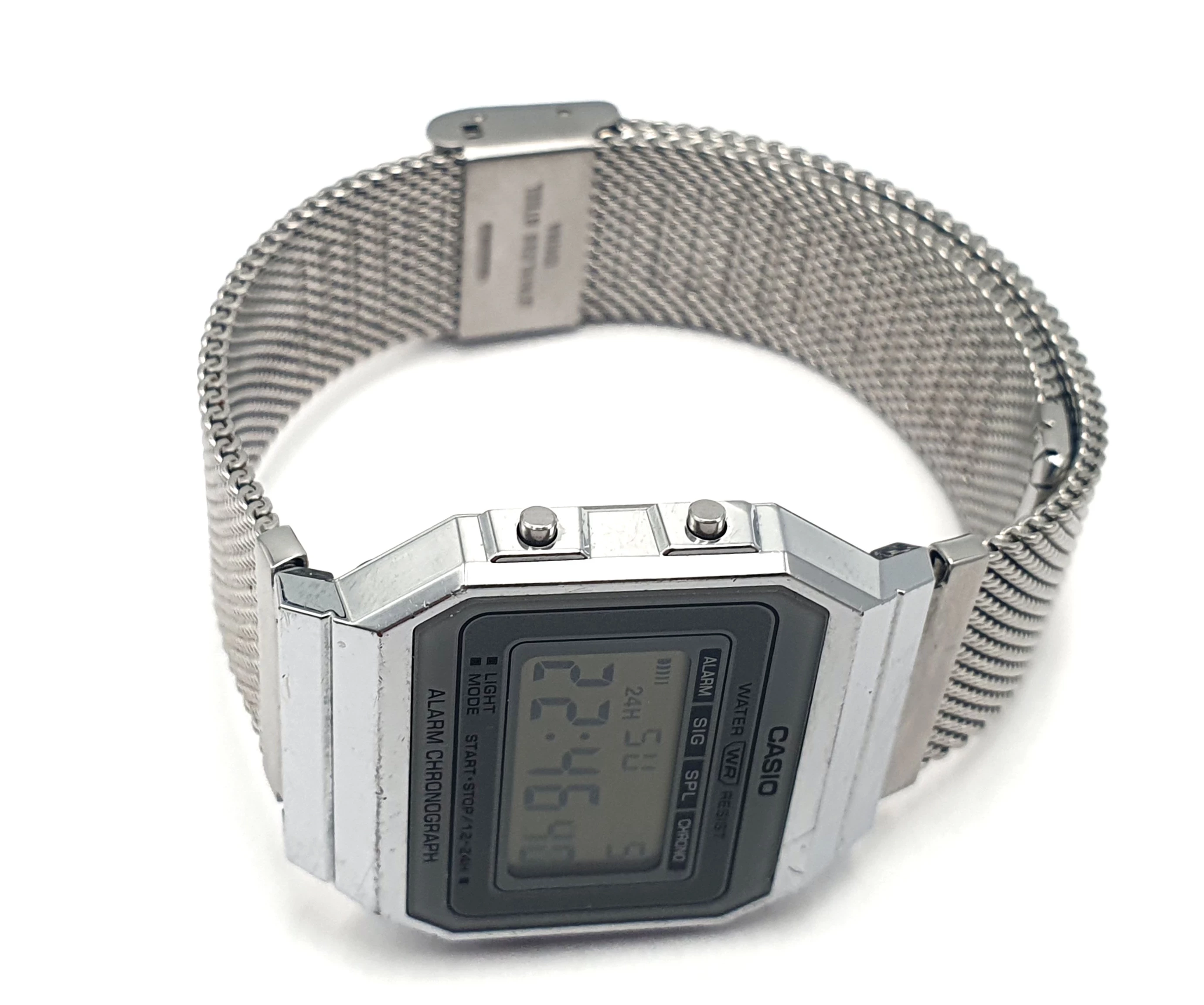 ZEGAREK CASIO VINTAGE NA BRANSOLECIE A700WE SREBRNY | Unisex | Loombard.pl