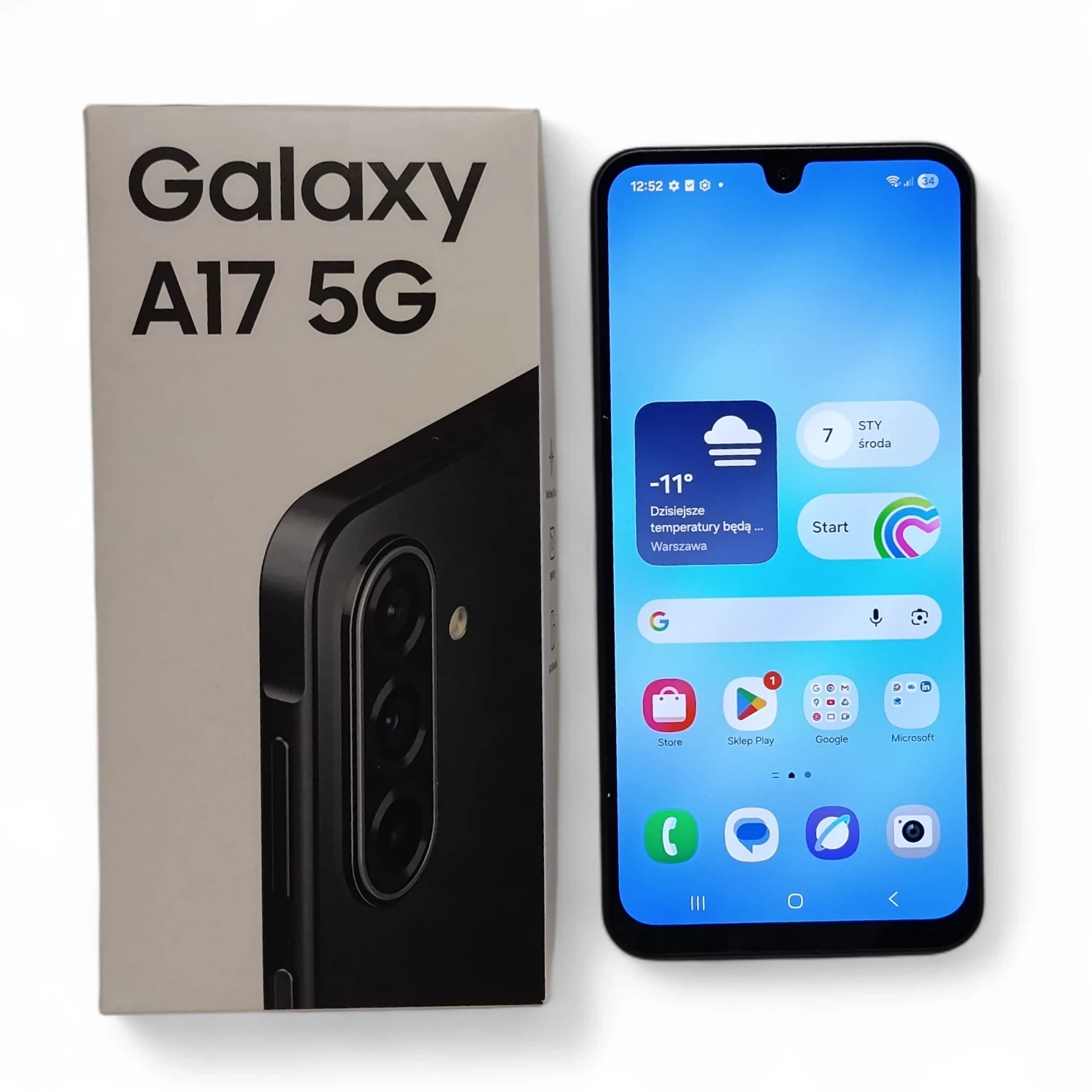 TELEFON SAMSUNG GALAXY A17 5G 4GB/128GB ZESTAW ŚWIETNY STAN (PATRZ OPIS ...