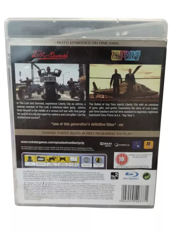 GRA NA PS3 GTA EPISODES FROM LIBERY CYTY | Gry na konsole | Loombard.pl
