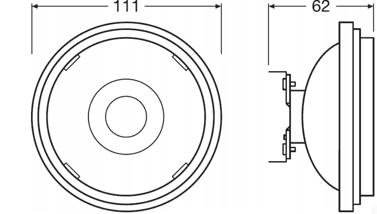 ŻARÓWKA LED AR 111 75 11,7W = 75W /930 12V 40ST. G53 DIM LEDVANCE 3000K ...