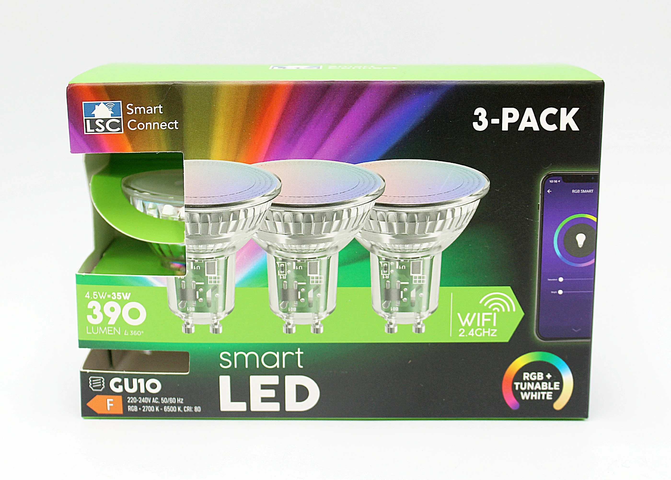 ŻARÓWKI SMART LED LSC SMART CONNECT 3208076.1 3-PACK GU10 | Źródła ...