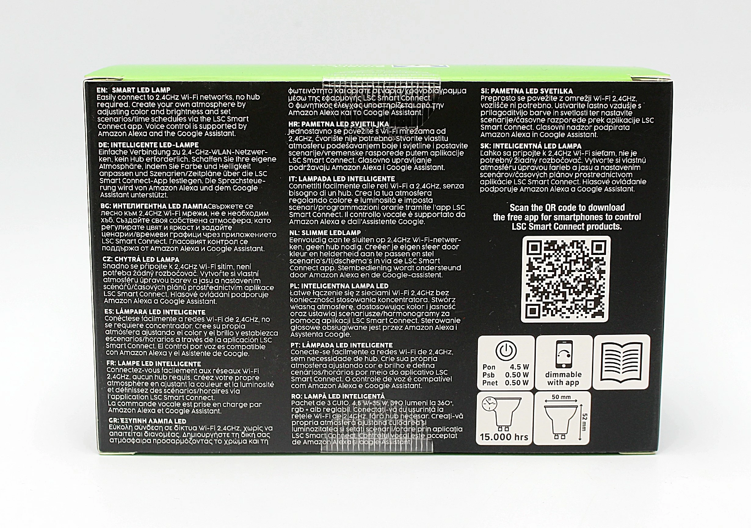 ŻARÓWKI SMART LED LSC SMART CONNECT 3208076.1 3-PACK GU10 | Źródła ...