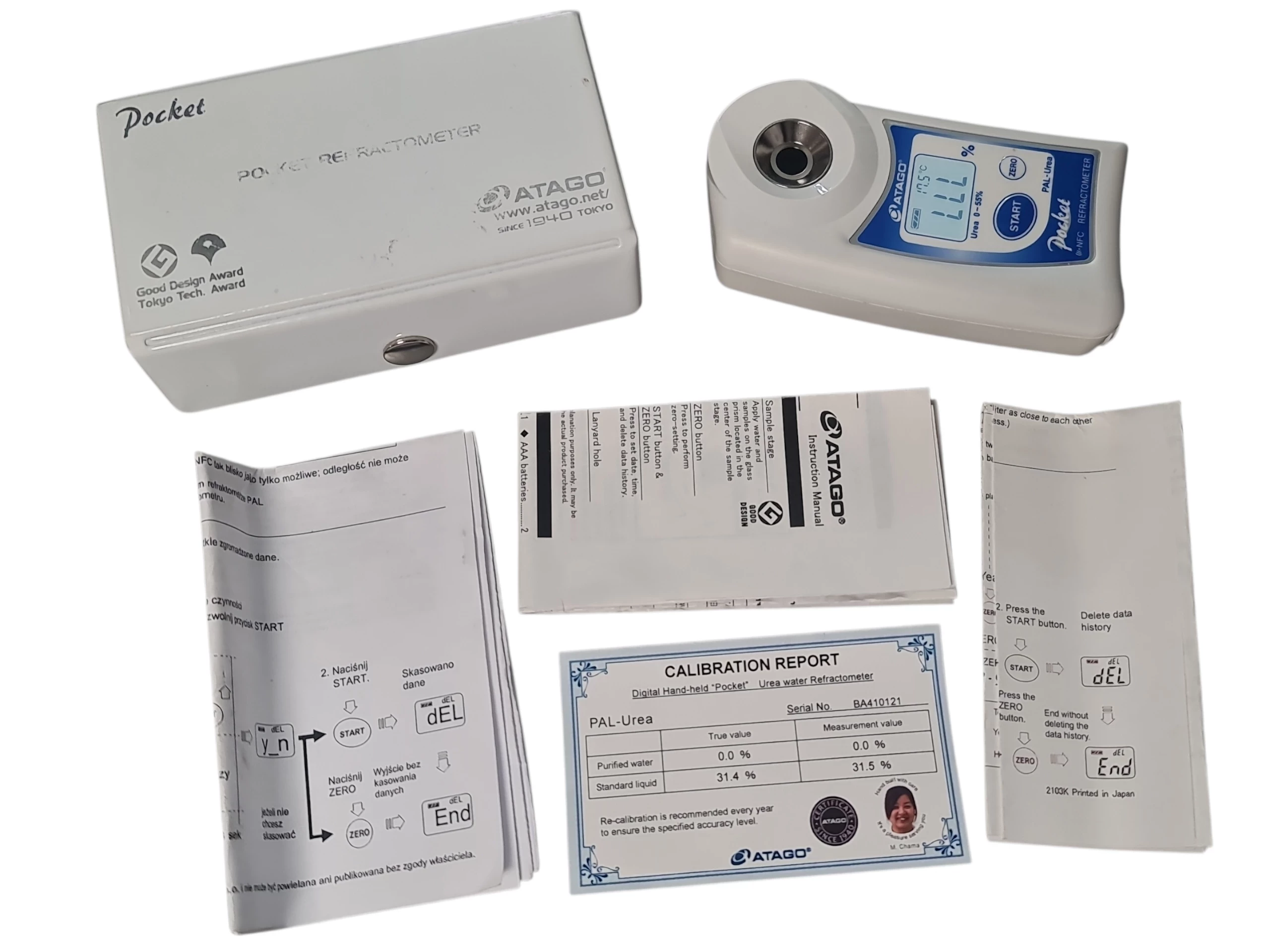 REFRAKTOMETR ATAGO 4518 PAL-UREA (ADBLUE) – DIGITAL POCKET, NFC ...