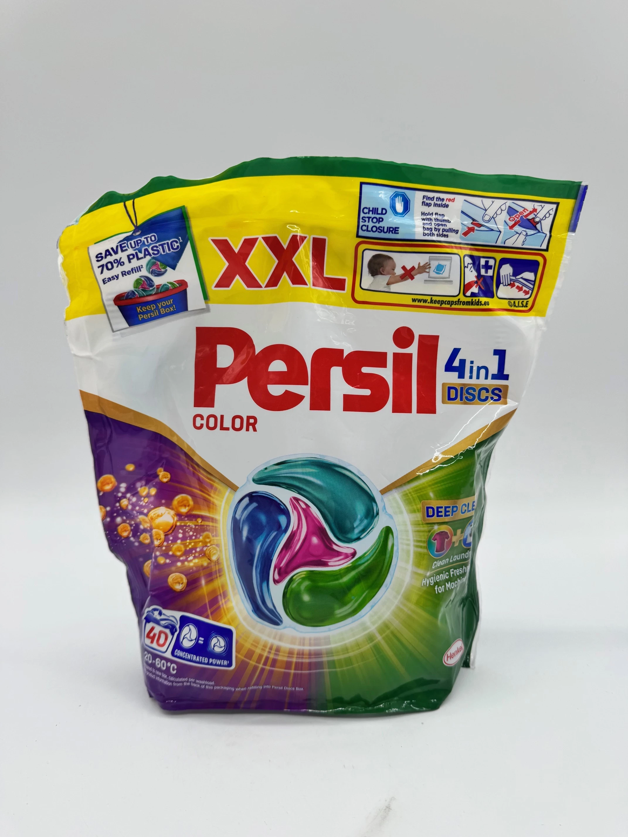 PERSIL KAPSUŁKI DO PRANIA DISCS 4W1 COLOR 40 PRAŃ | Kapsułki i tabletki ...